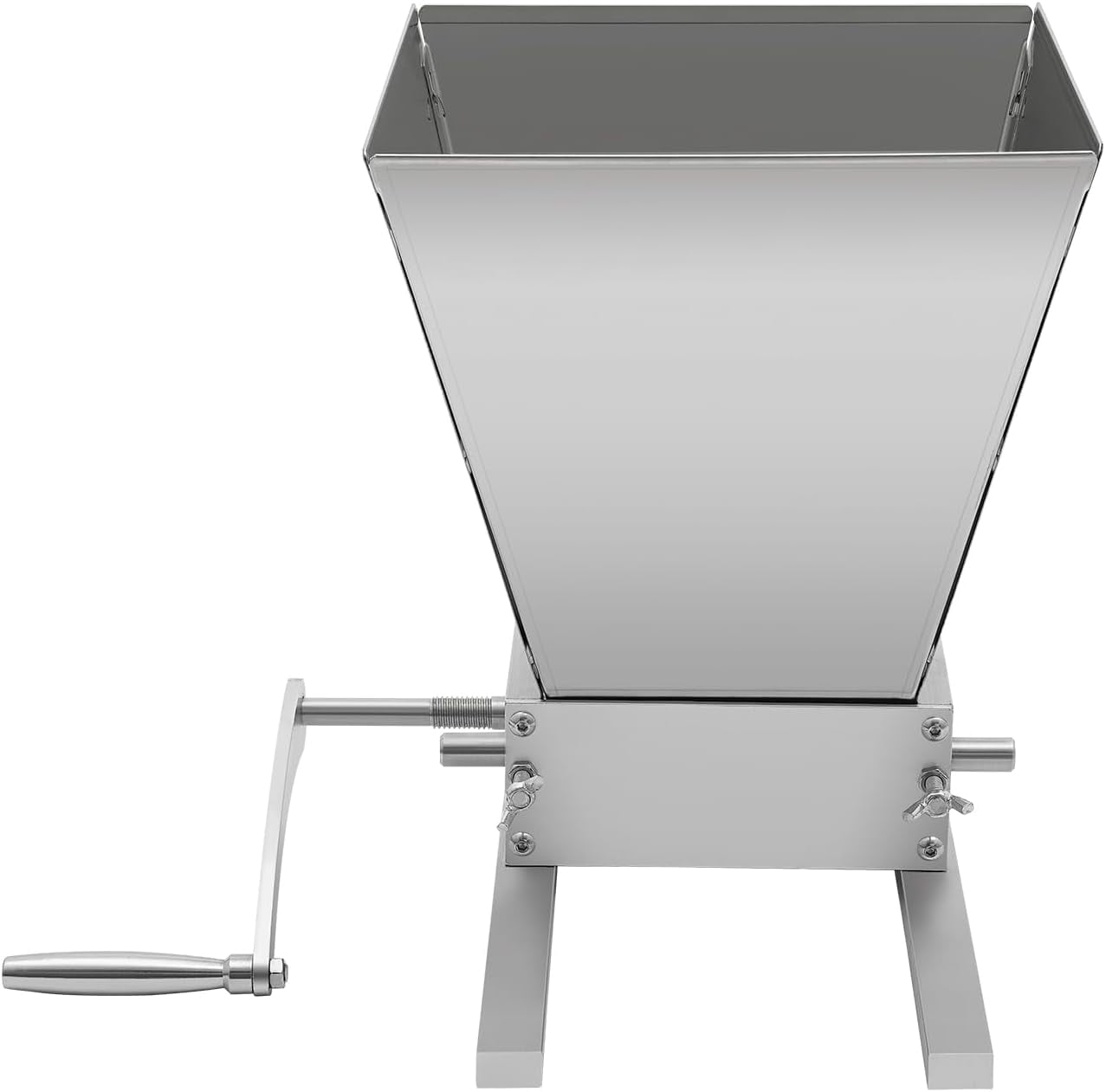 4L 2 Roller Stainless Steel Malt Crusher, Heavy Duty Malt Mill ...