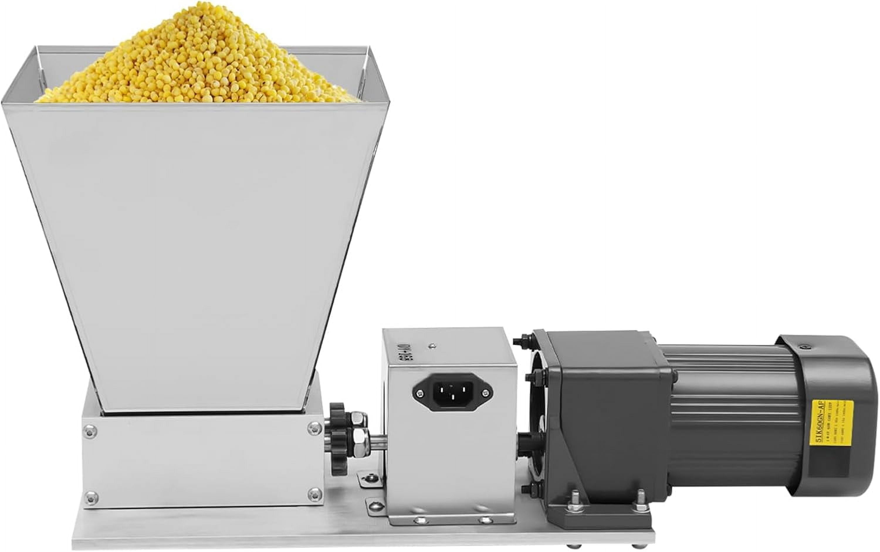 4L/4.23QT Grain Mill Grinder, 60W 75RPM Electric Dry Wet Food Grinder ...