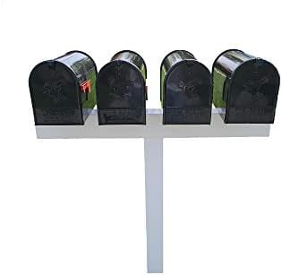 4L 42-in x 45-in White Vinyl Mailbox Post Sleeve (mailboxes not ...