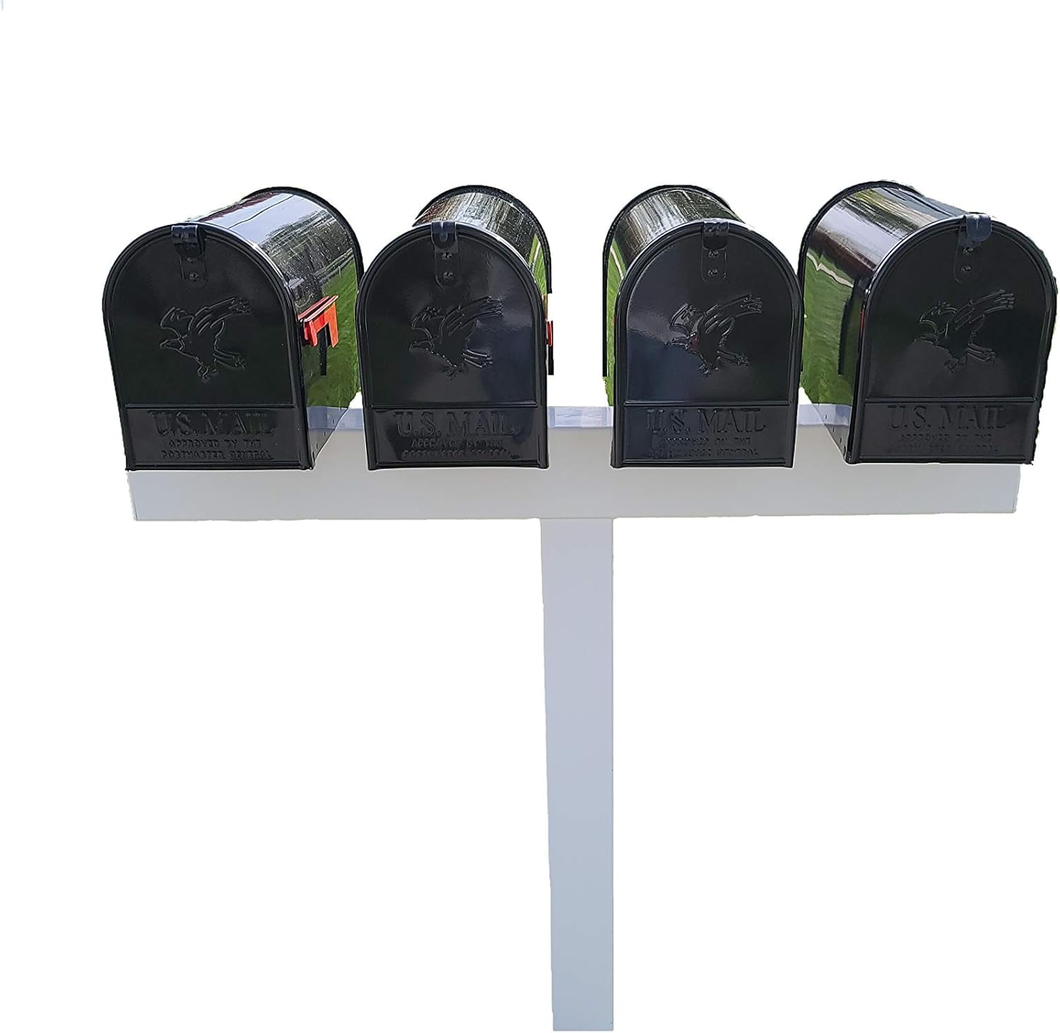 4L 42-in x 45-in White Vinyl Mailbox Post Sleeve - Walmart.com
