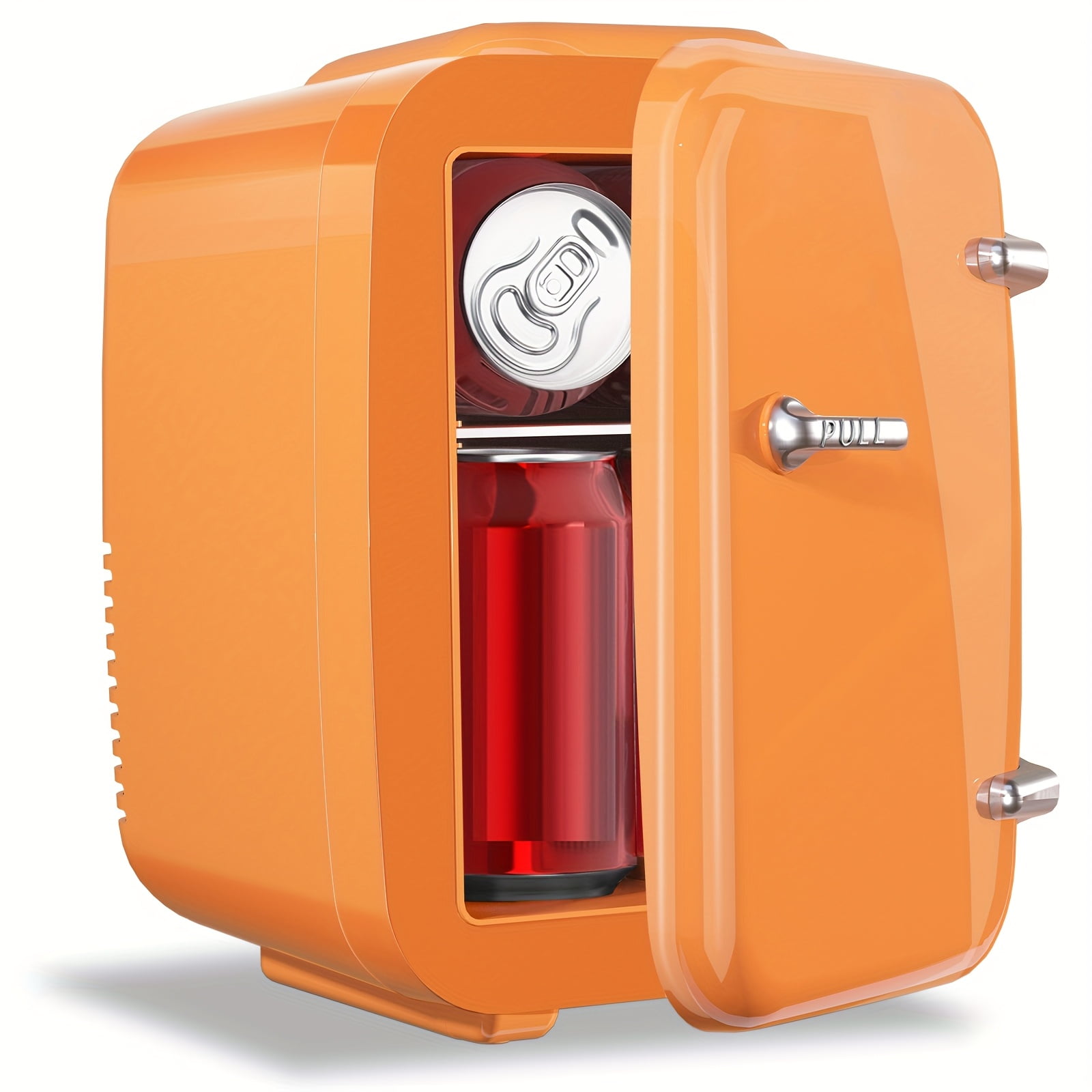 4 Liter/6 Can Mini Fridge - Compact Cooler & Warmer for Bedroom, Office ...