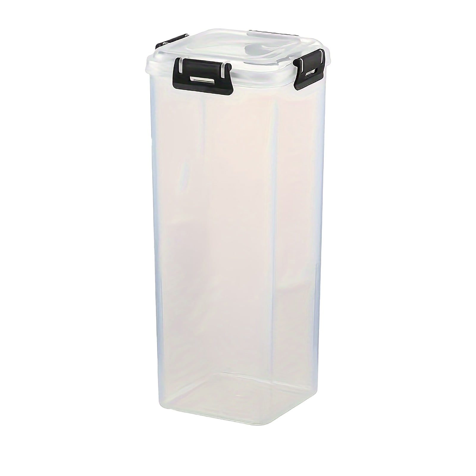 4L Airtight Bread Storage Container - Clear Plastic Bread Box with Tray ...