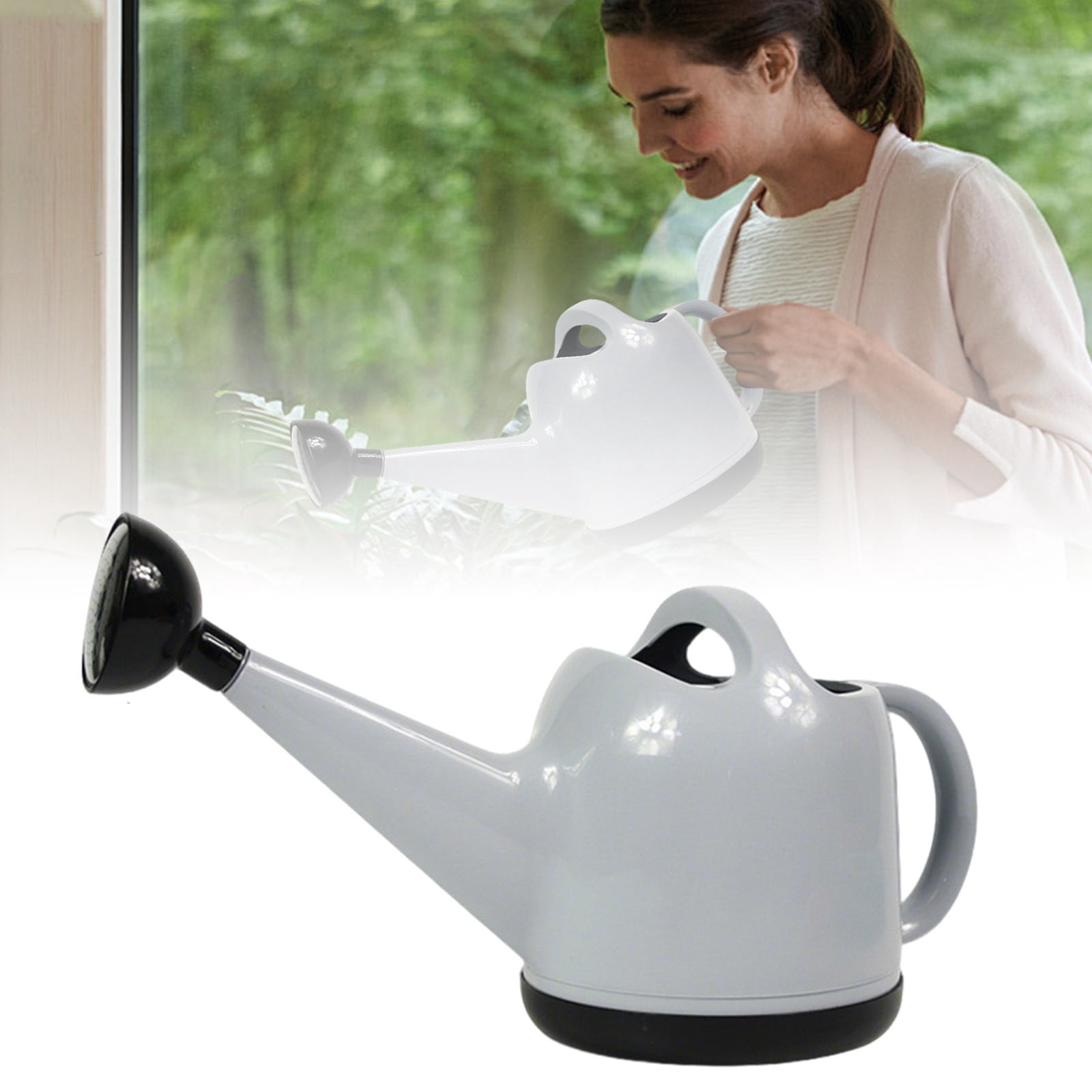 4L Capacity Watering Can with Long Spout, Outdoor & Indoor Watering Pot ...