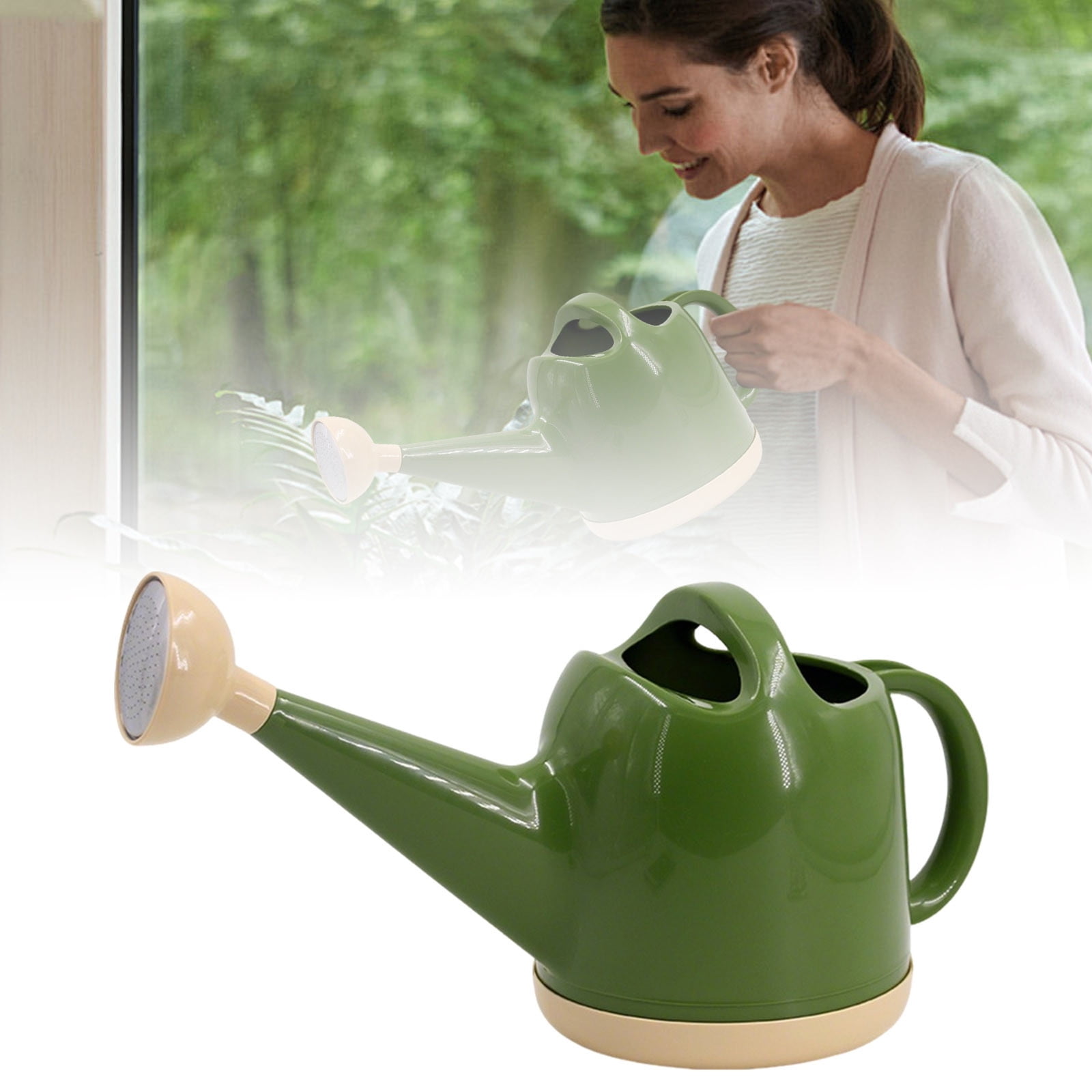 4L Capacity Watering Can with Long Spout, Outdoor & Indoor Watering Pot ...