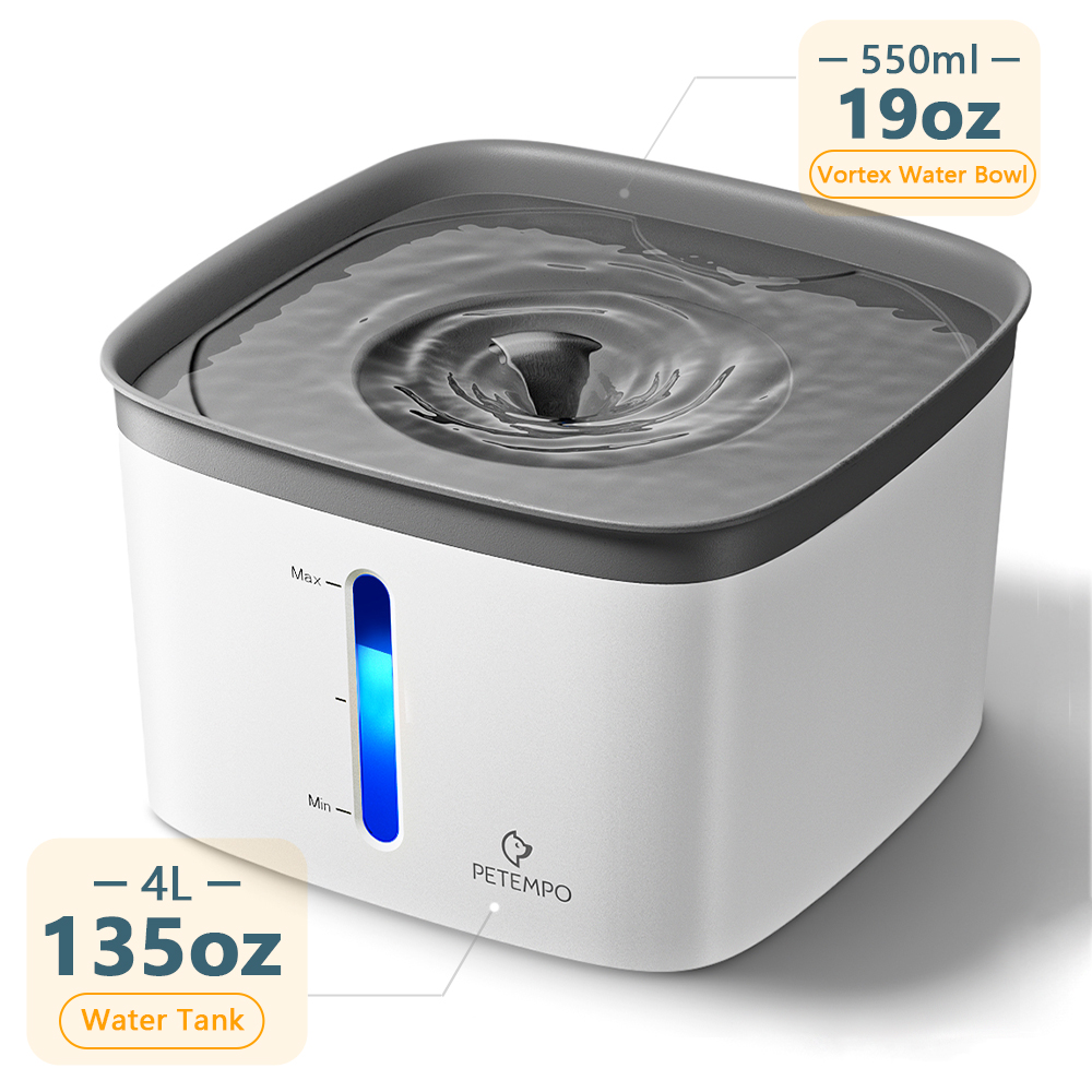 NPET Automatic Cat Water Fountain with Faucet Kits, 1.5L - Walmart.com