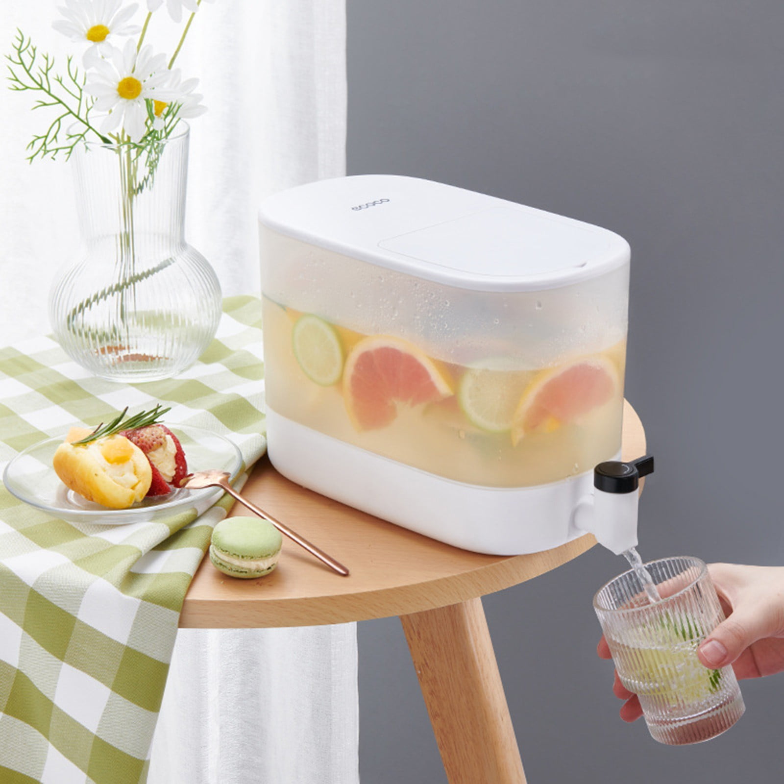 4L Cold Water Kettle with Faucet, Household Refrigerator Beverage ...