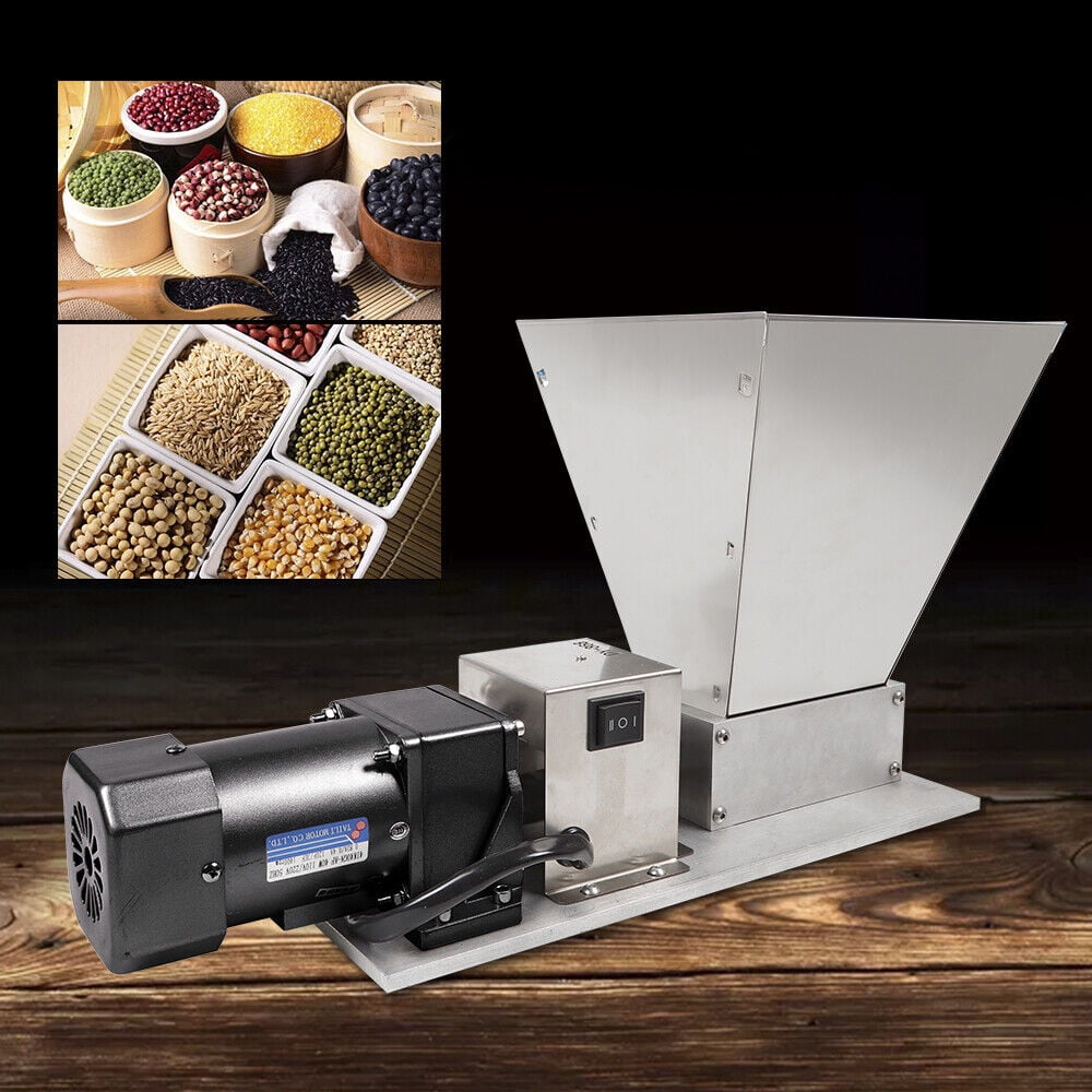 4L Desktop Electric Grain Mill Malt Crusher Rice Wheat Feed Cereals ...