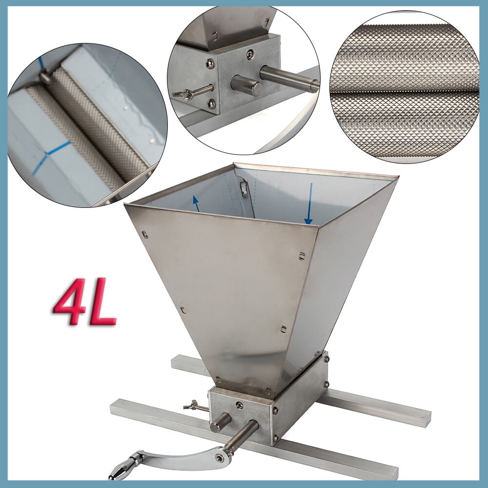 4L Handcrank Grain Crusher Food Wheat Cereal Grinder Hand Mill Grinding ...