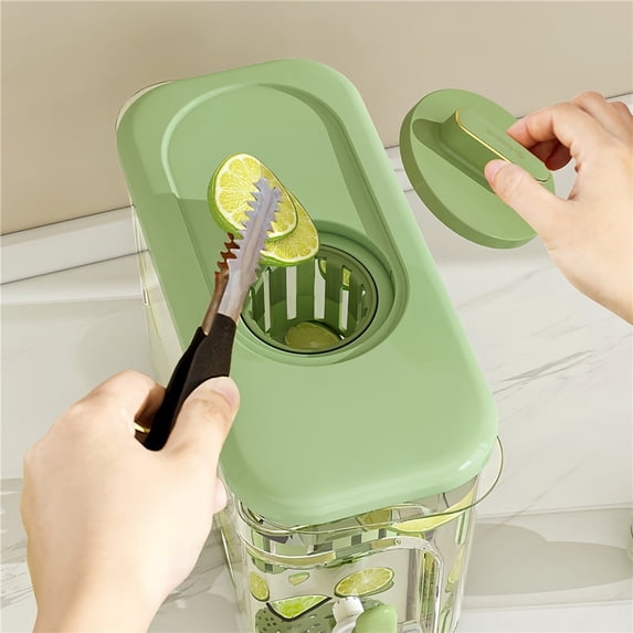 4L Juice Jug Beverage Cold Water Pitcher Large Capacity Cold Kettle ...