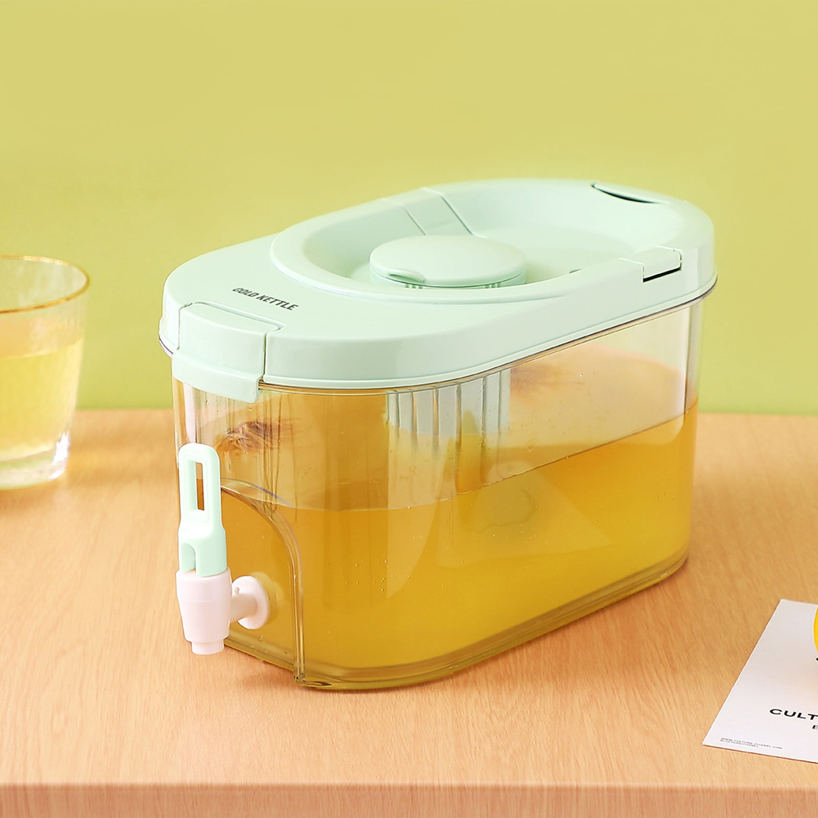 4L Large Capacity Plastic Beverage Dispenser, Drink Dispenser With Tap ...