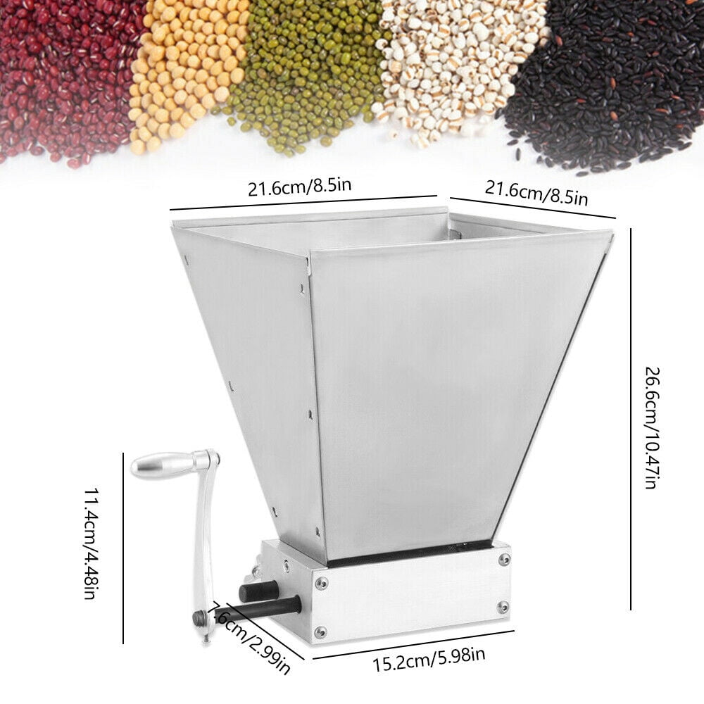 Homebrew Grain Mill With Hopper 4L Manual Grain Mill Grinder ...