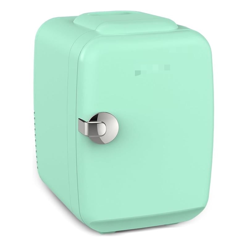 4L Mini Fridge, 6 Can Portable Cooler and Warmer Personal Refrigerator ...