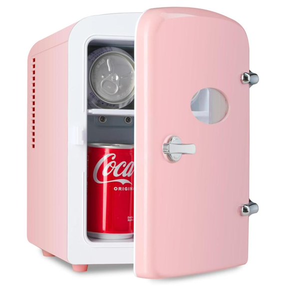 4L Portable Mini Fridge Warmer and Cooler Six 12oz Cans Compact ...