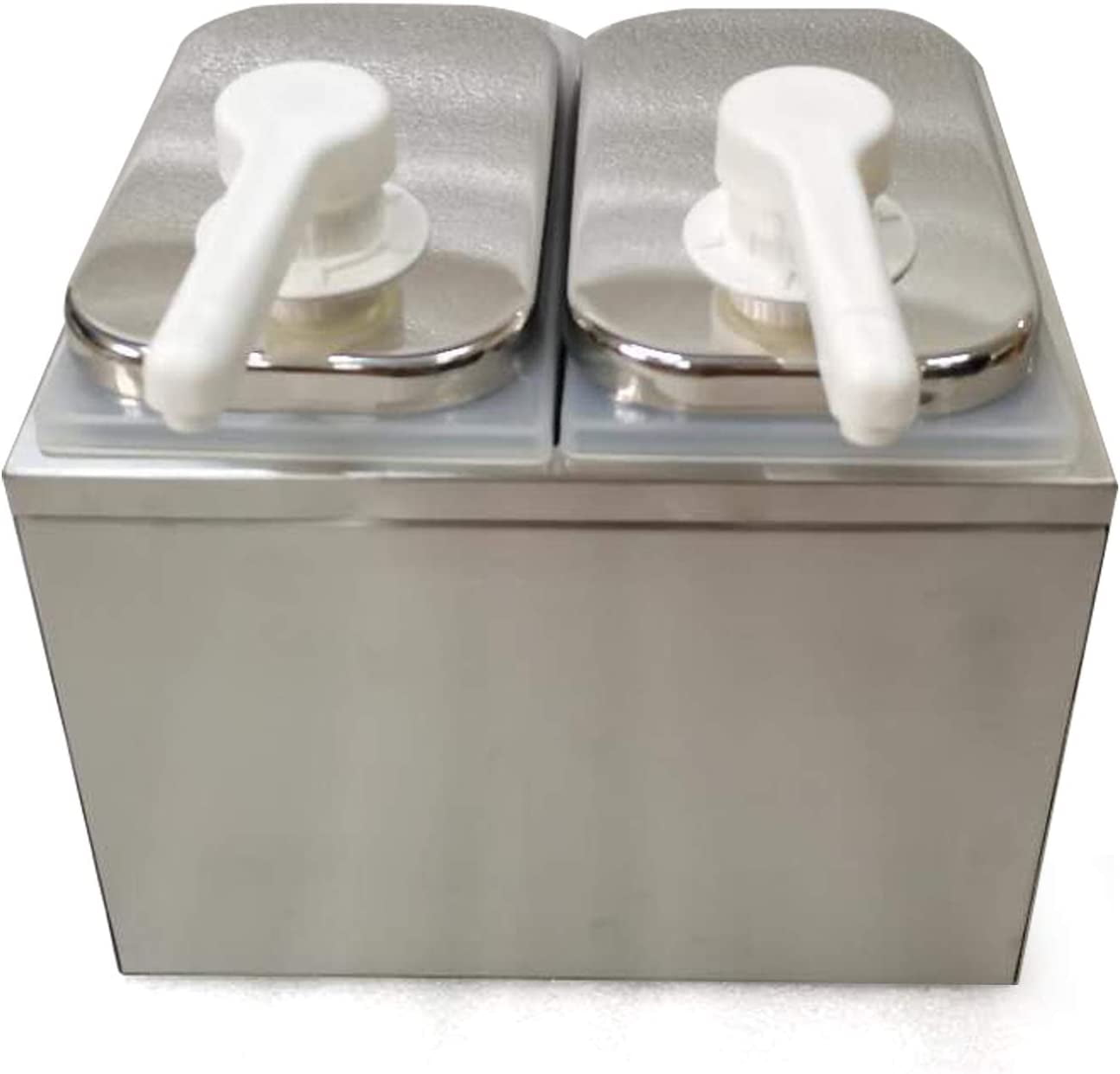 4L Sauce Pump Dispenser Stainless Steel Condiment Dispensing Pump, 2 ...
