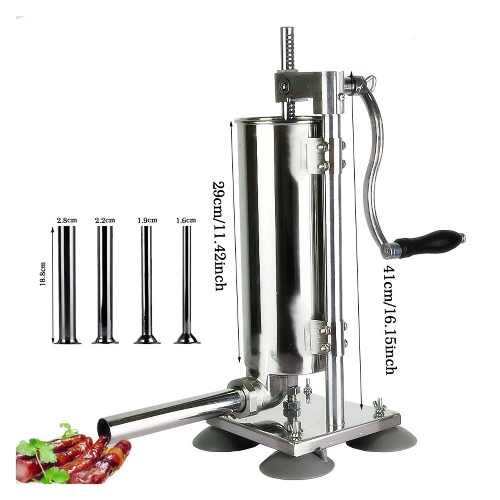 4L Sausage Stuffer Housemade Vertical Manual Stainless Steel Machine ...