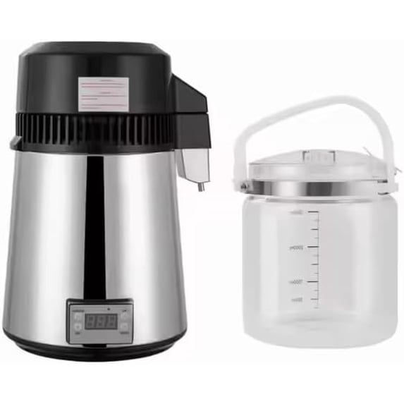 4L Water Distiller - Stainless Steel Countertop Distilling Machine with ...