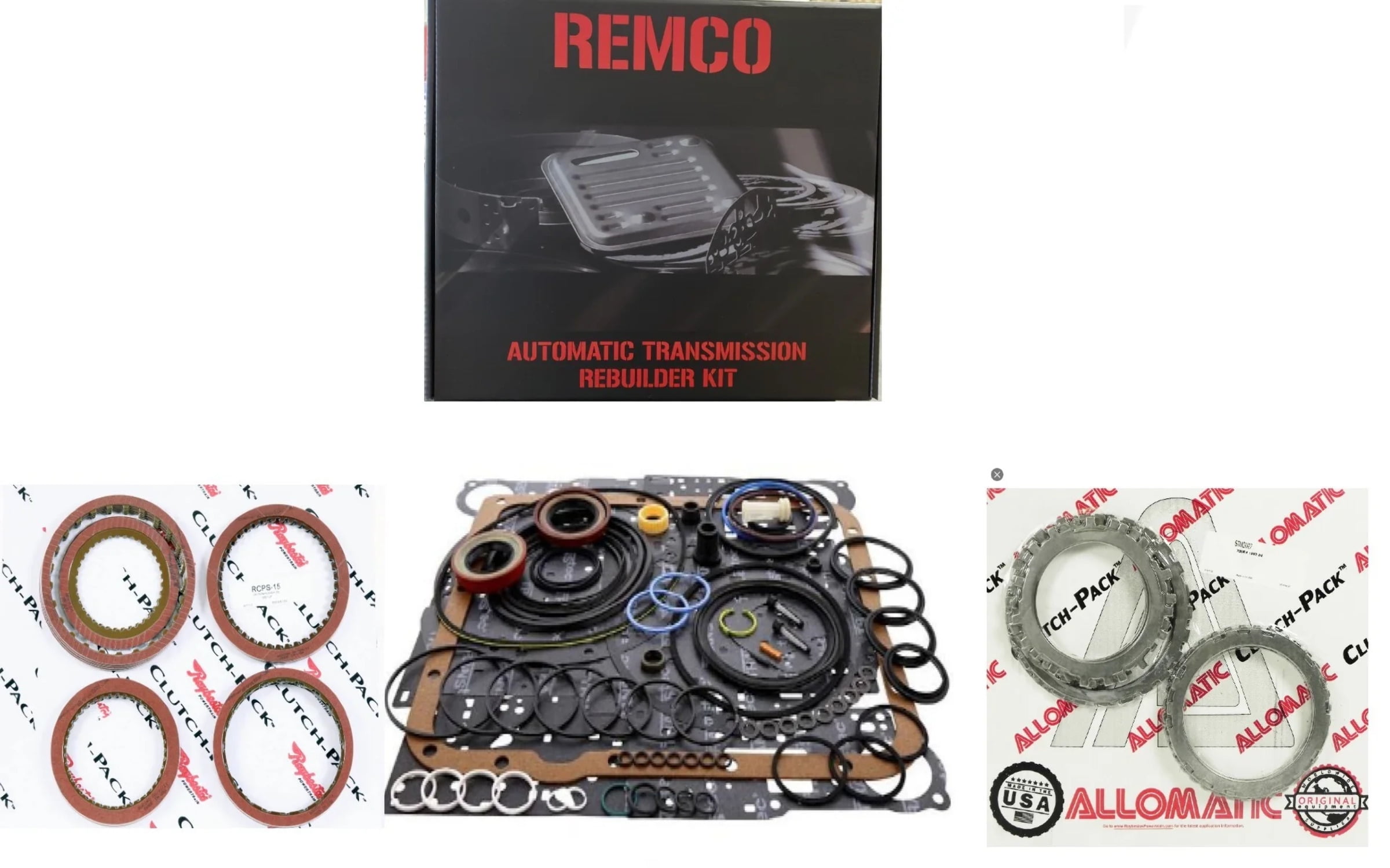 4L60E 4L60-E MASTER KIT W/ PERFORMANCE RED CLUTHES AND KOLENE STEEL ...