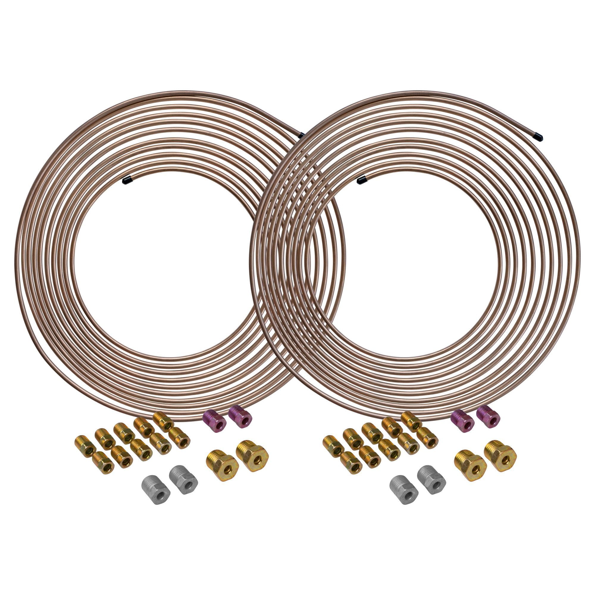 4LIFETIMELINES - Copper-Nickel Brake Line Tubing Coils and Fittings, 2 ...