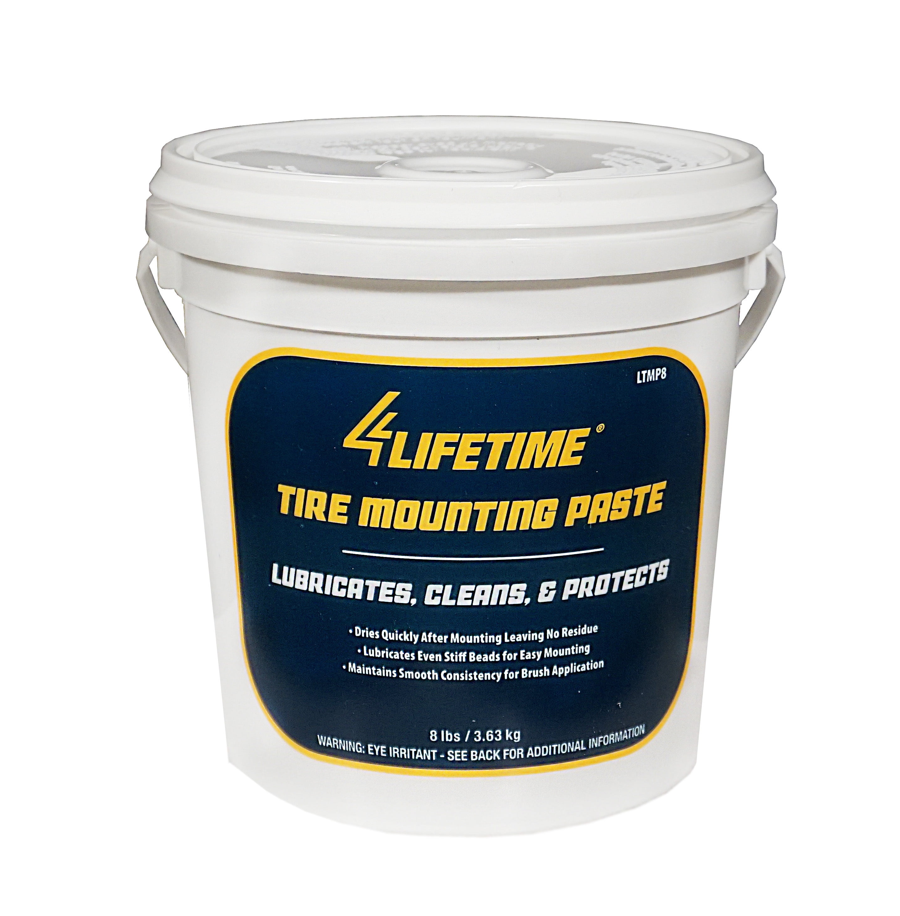 4LIFETIMELINES Tire Mounting Paste, 8lb Pail, No Hassle, Premixed ...