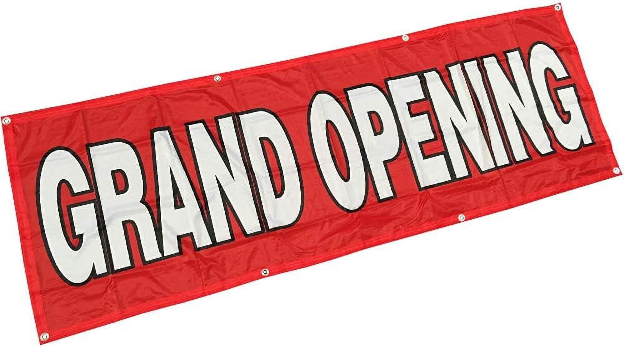 4Less 2x6 Ft Grand Opening Banner Sign Store Vinyl Alternative Fabric ...