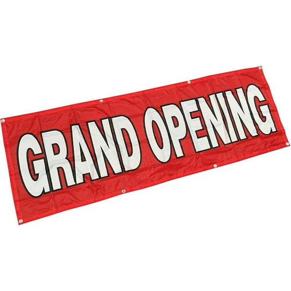 4Less 2x6 Ft Grand Opening Banner Sign Store Vinyl Alternative Fabric ...