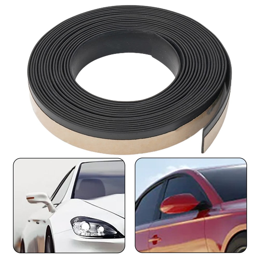 4M 15MM Car Rubber Sealing Strip Waterproof Window Edge Trim Protector ...