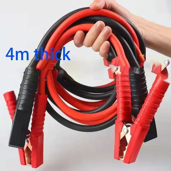 4M 2000A Heavy Duty Car Battery Jump Starter Cable | For Car/SUV/Truck ...
