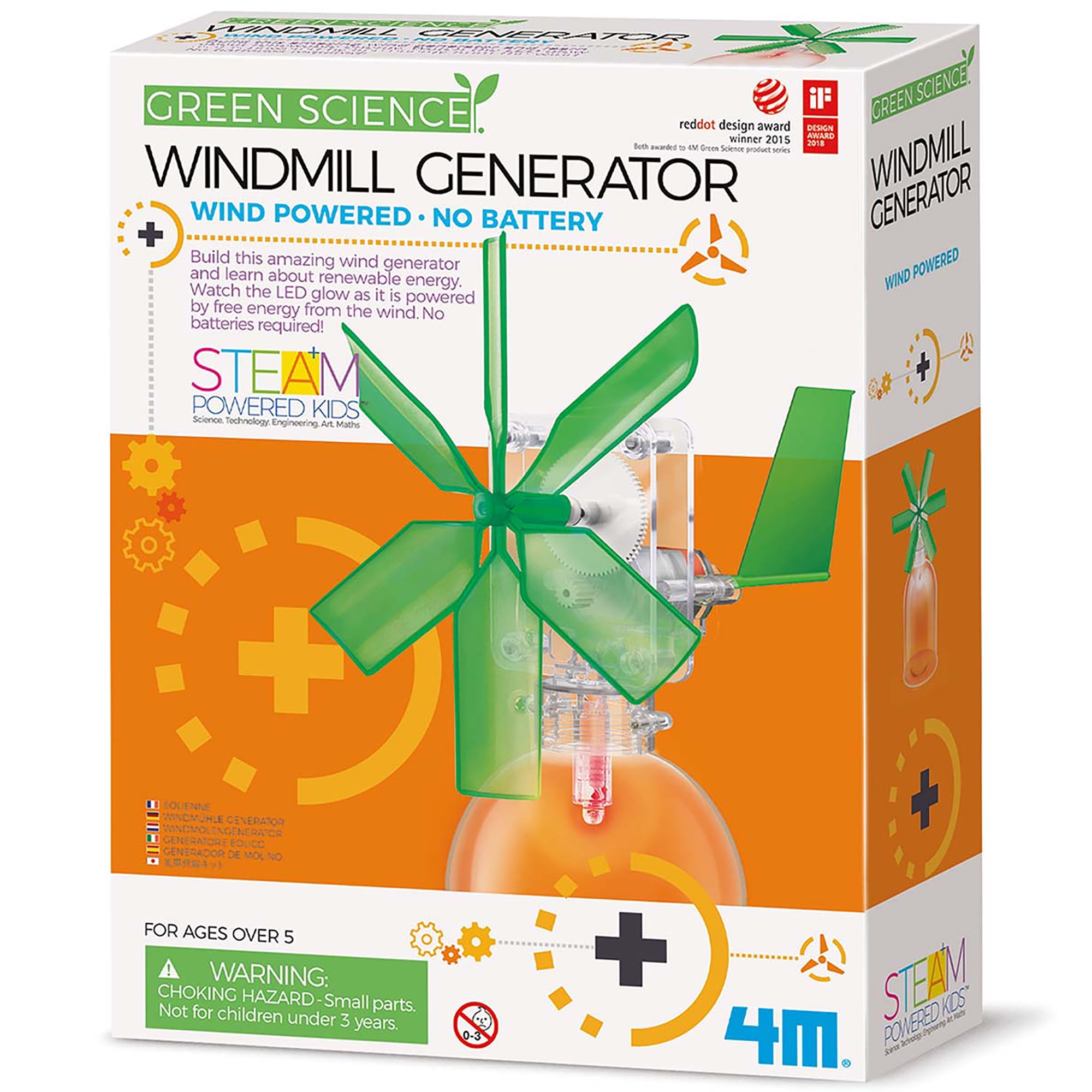 4M: Green Science - Windmill Generator - DIY Mini Air-Powered Turbine ...