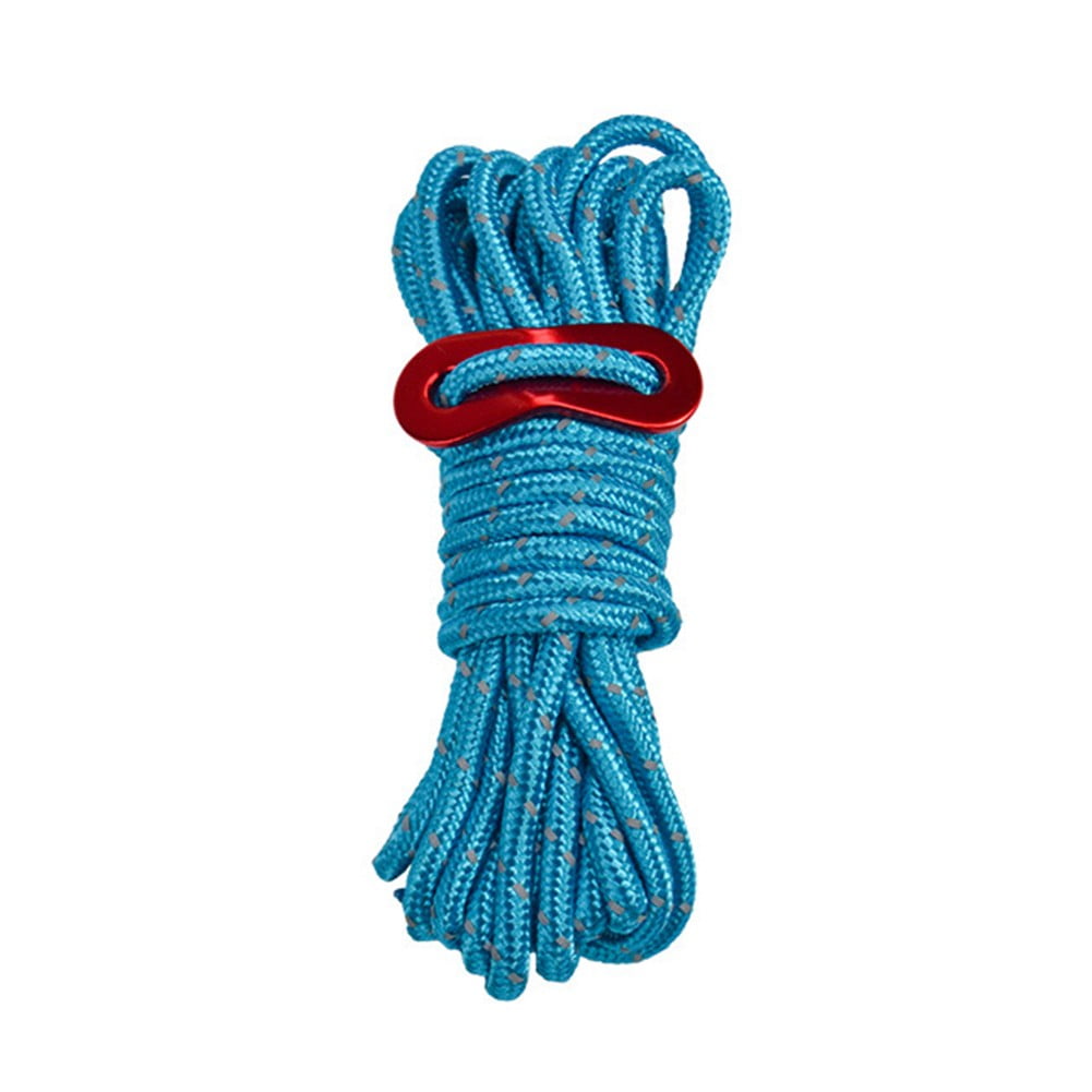 4M Camping Reflective Wind Rope 4mm With Buckle Adjuster Windproof Tent ...