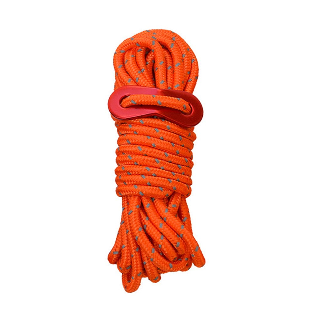 4M Camping Reflective Wind Rope 4mm With Buckle Adjuster Windproof Tent ...
