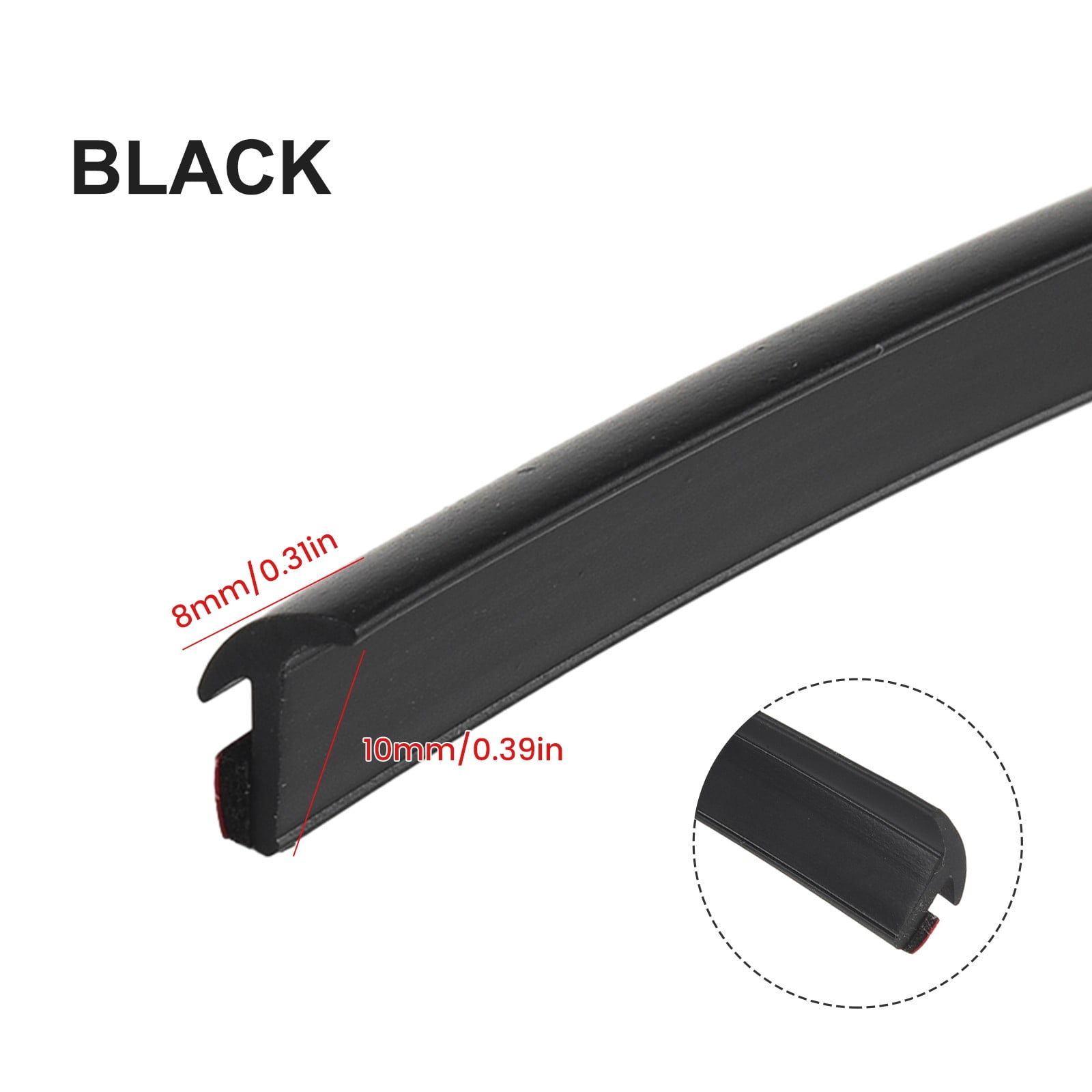 4M Car Sealing Strip Inclined T-shaped Weatherproof Edge Trim Rubber ...