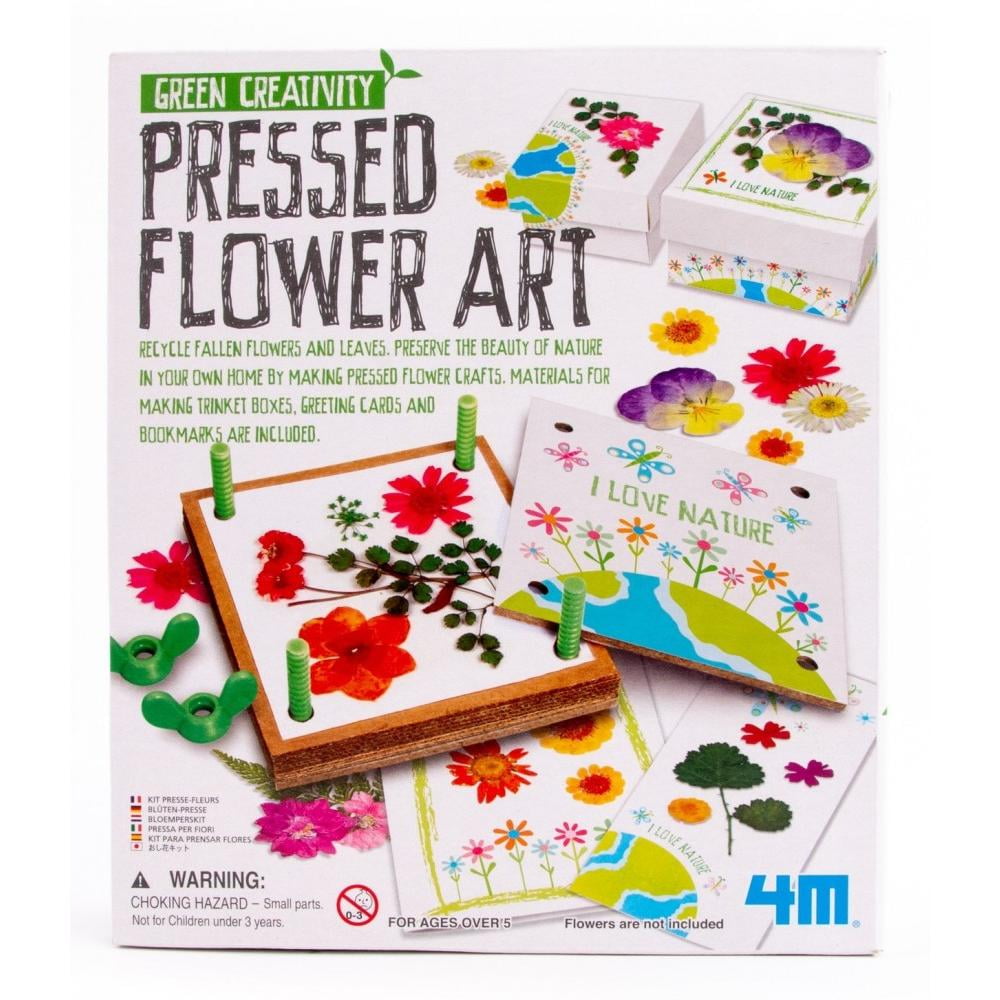 4M Green Creativity Pressed Flower Art Kit - Walmart.com