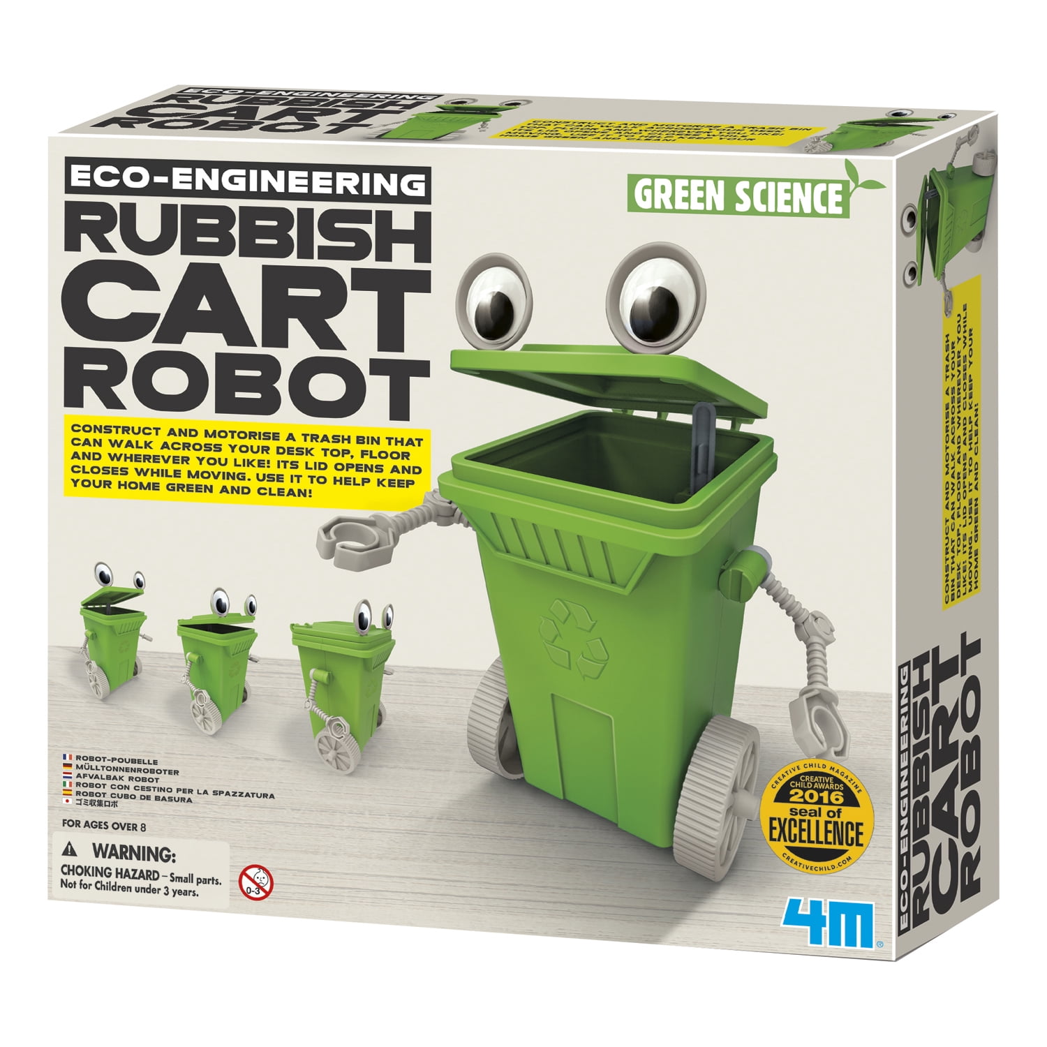 4M Green Science Eco-Engineering Rubbish Cart Robot Kit - Walmart.com