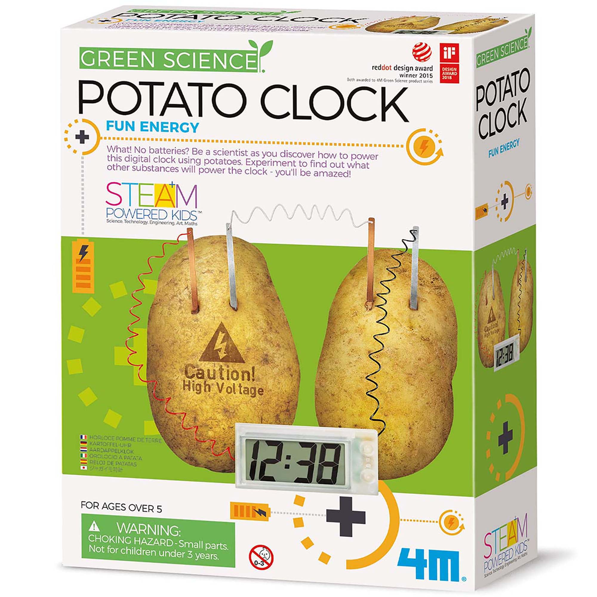4M: Green Science: Potato Clock - DIY & Experience Battery-Free ...