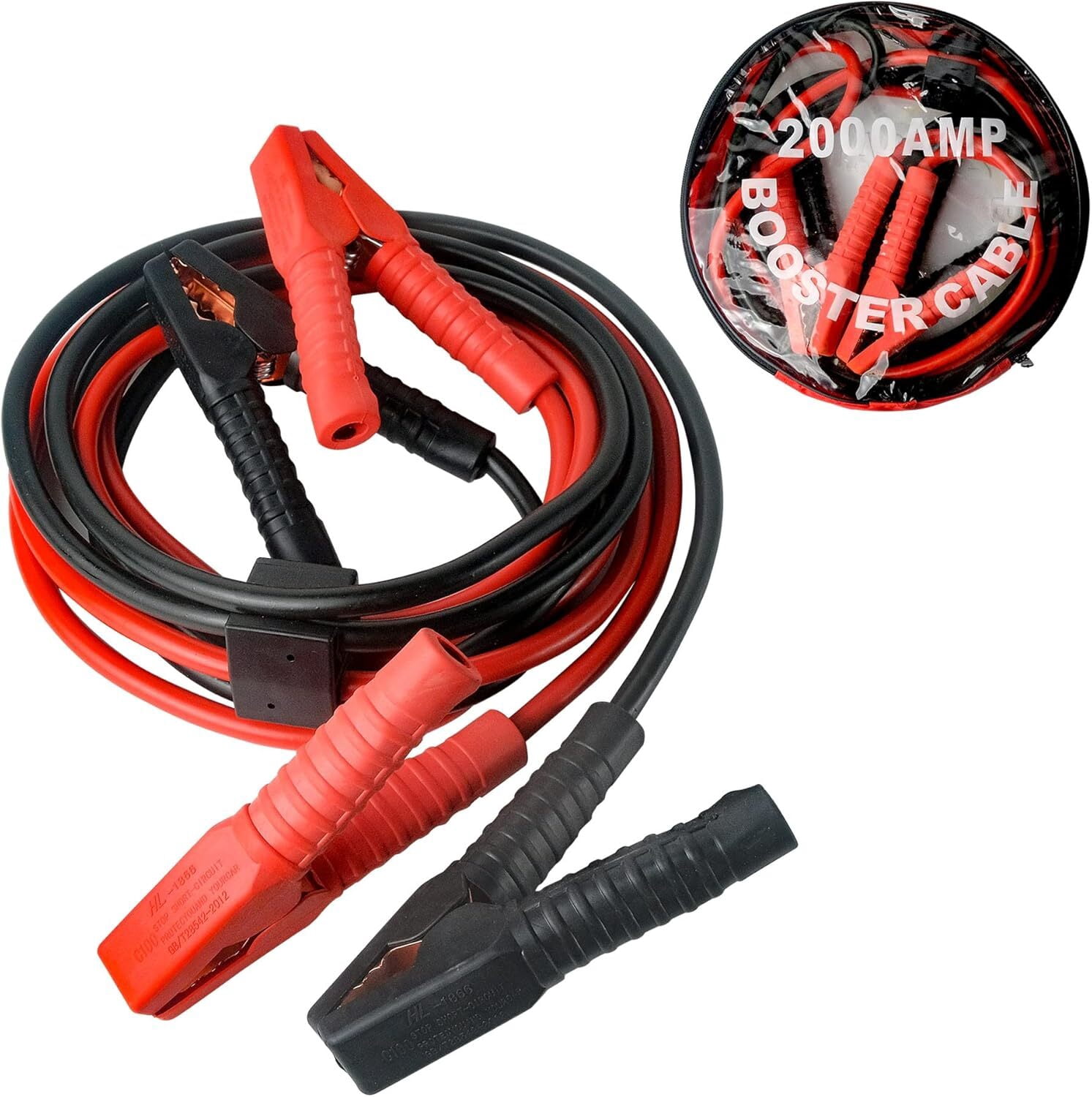 4M Heavy Duty Jump Leads, 2000AMP Car Van Battery Booster Cables ...