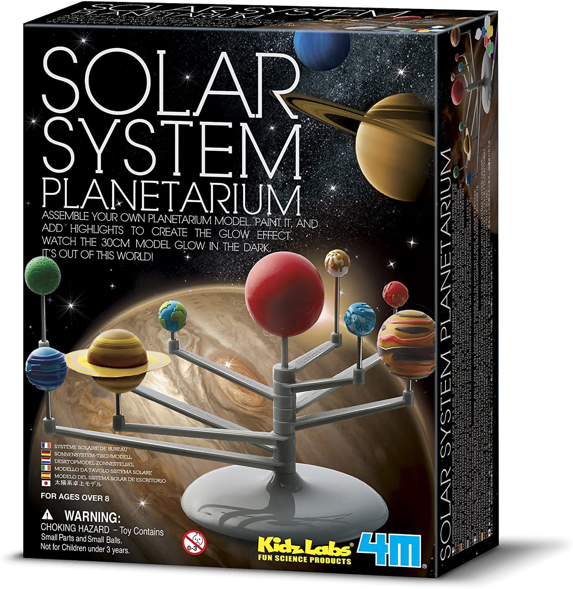 4M KidzLab Solar System Mobile Making Kit, Glow-in-the-Dark ...