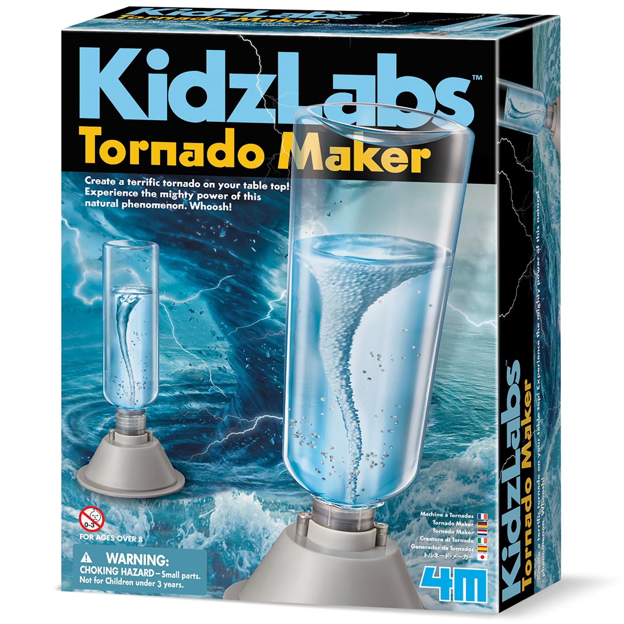 4M: KidzLabs: Tornado Maker - DIY A KMC2Battery Powered Tabletop Water ...