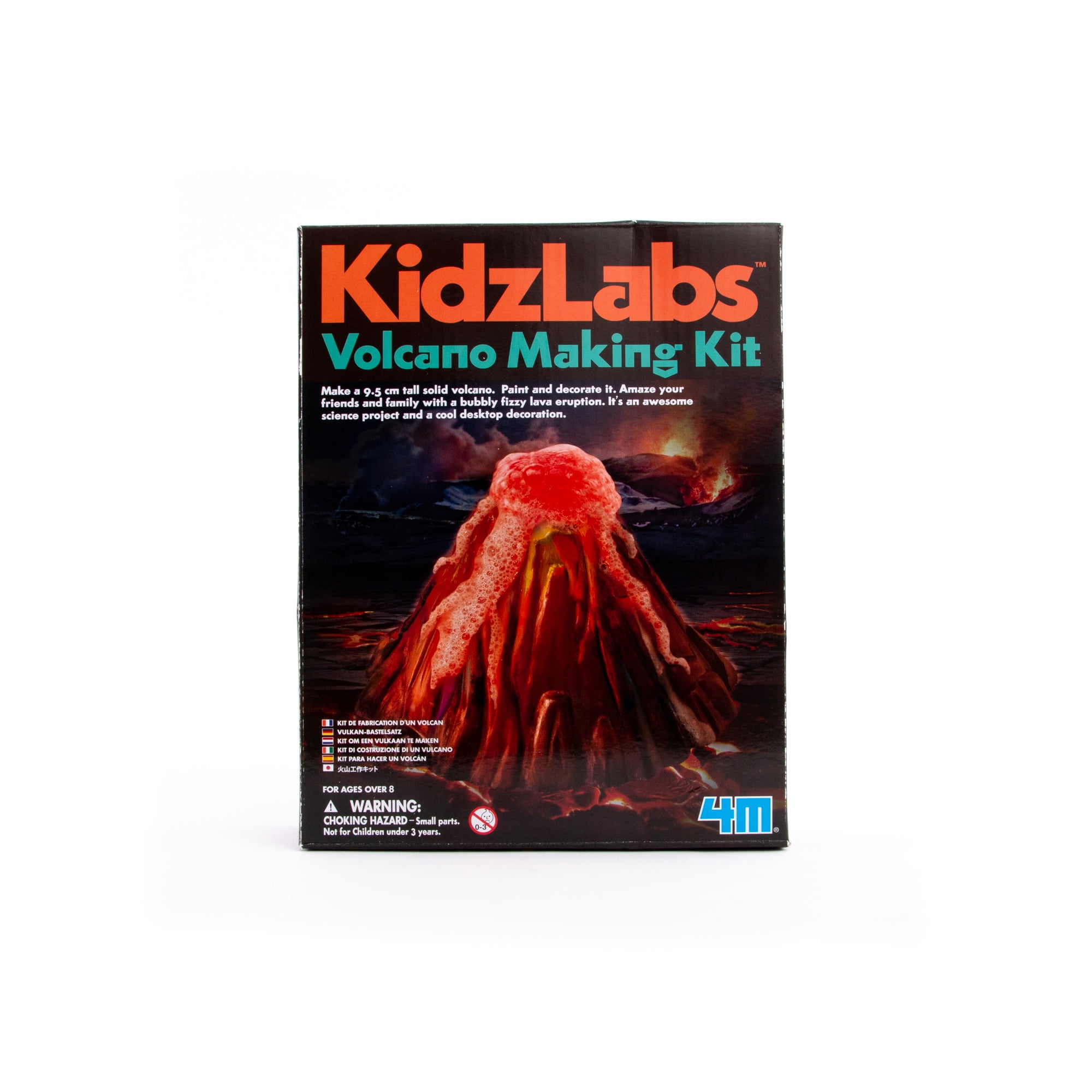 4M KidzLabs Volcano Making Kit DIY Geology Chemistry Lab STEM Toys Gift ...