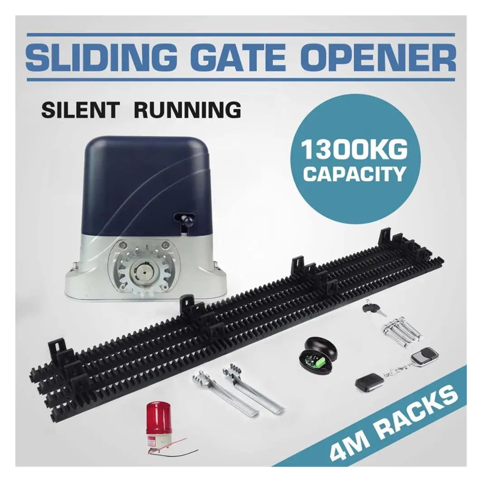 4M Nylon Racks Driven Wooden Grille Door Gate's Sliding Gate Opener ...