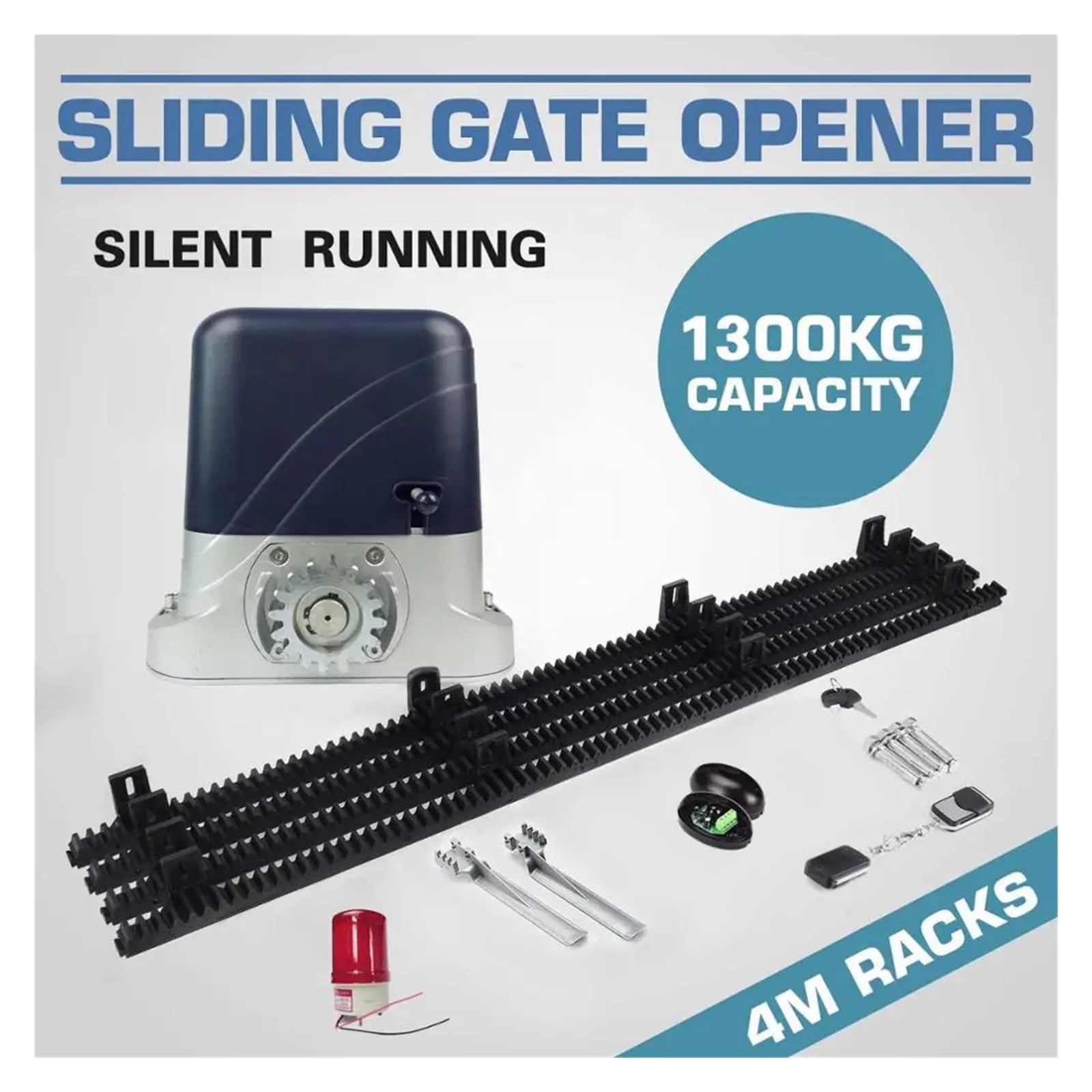 4M Nylon Racks Driven Wooden Grille Door Gate's Sliding Gate Opener ...