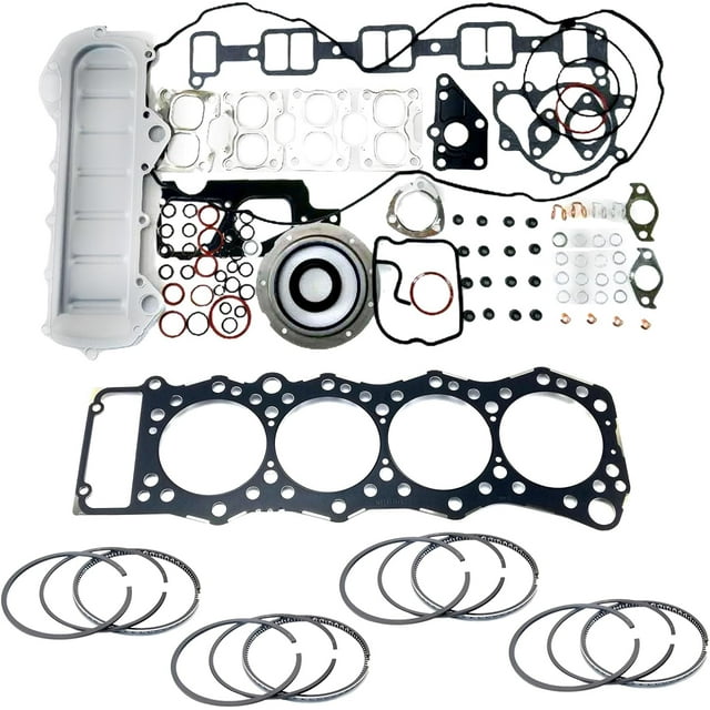 4M51 Full Gasket Kit + Piston Rings For Mitsubishi 4M51 4M51T Engine ...