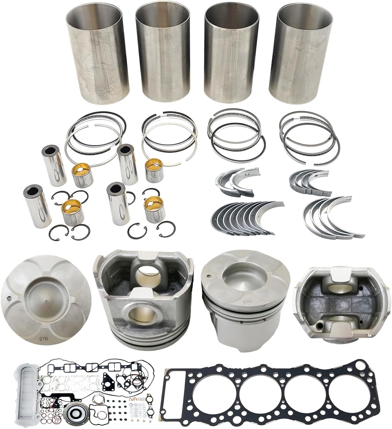 4M51 Overhaul Rebuild Kit (No valve set) For Mitsubishi 4M51 4M51T ...