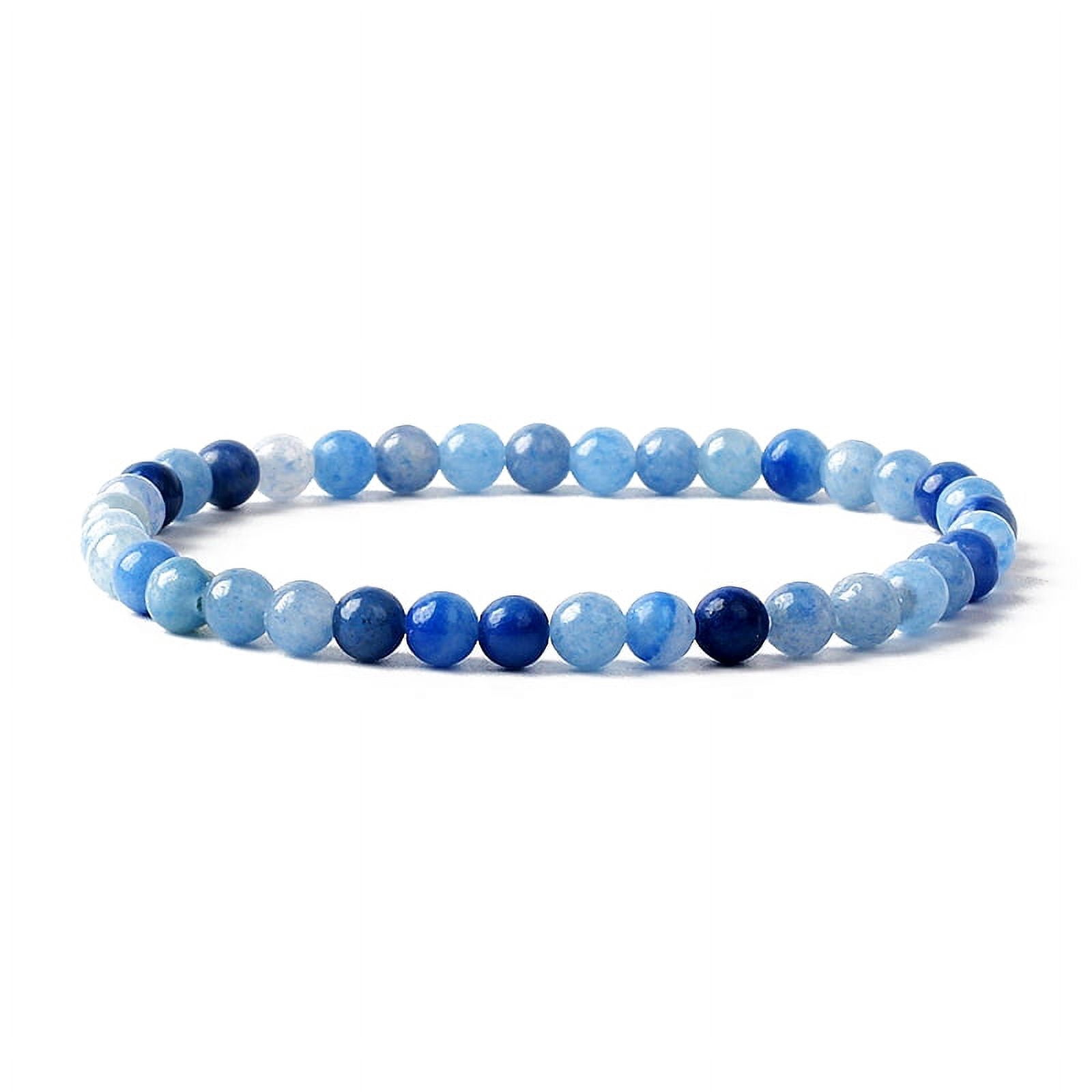 4MM Blue Crystal Tiny Beads Bracelets For Women Green Bead Natural ...