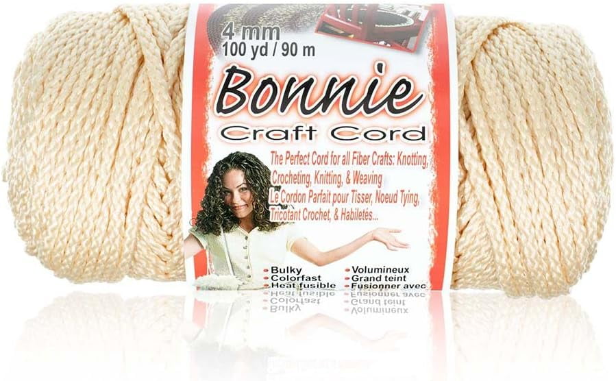 4MM Bonnie Cord 100 Yards Flesh Macrame Cord - Walmart.com