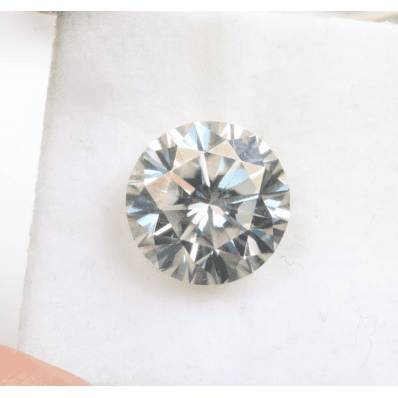 4MM Loose Moissanite Round Brilliant cut Diamond White G-H Color VS ...