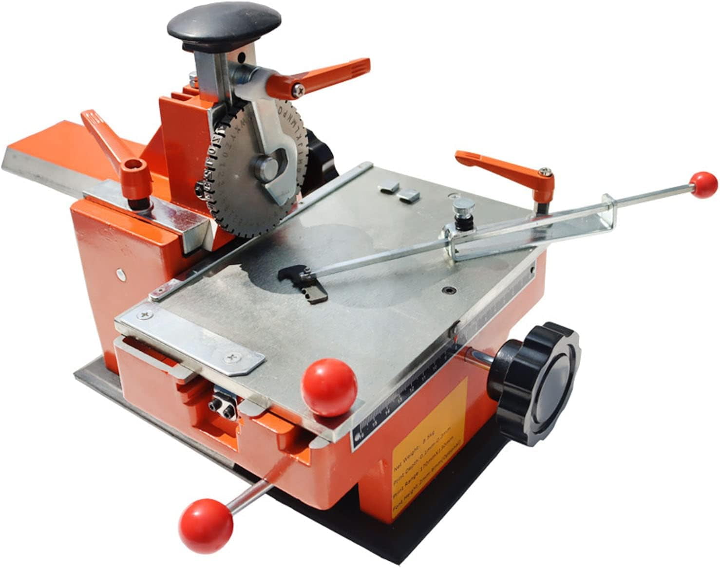 4MM Metal Nameplate Marking Machine Semi-Automatic with Fixture ...