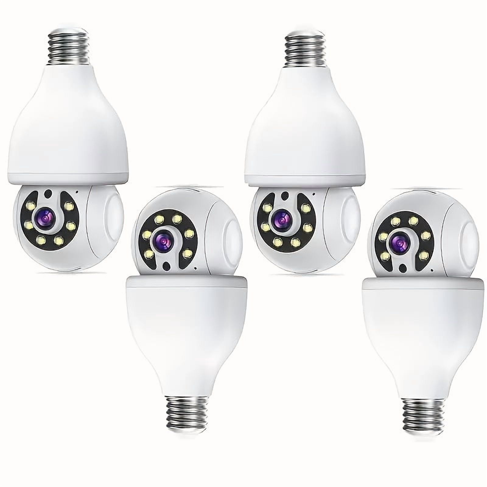4MP Light Bulb Security Camera 5G2.4G HD Camera, Security Camera ...