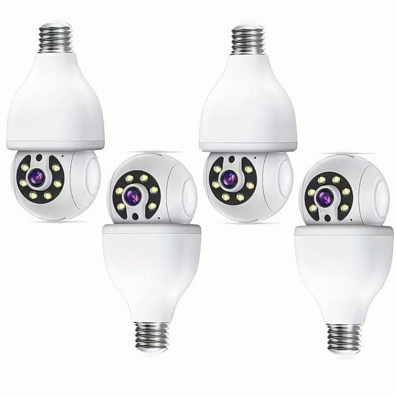4MP Light Bulb Security Camera 5G2.4G HD Camera, Security Camera ...