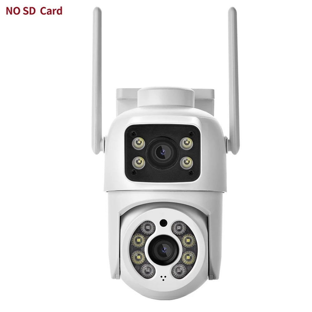 4MP Outdoor Surveillance Camera Dual Lens Dual Screen AI Auto Tracking ...