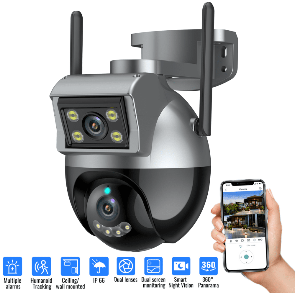 4MP Security Camera,DFITO Outdoor Cameras for Home Security,Human ...